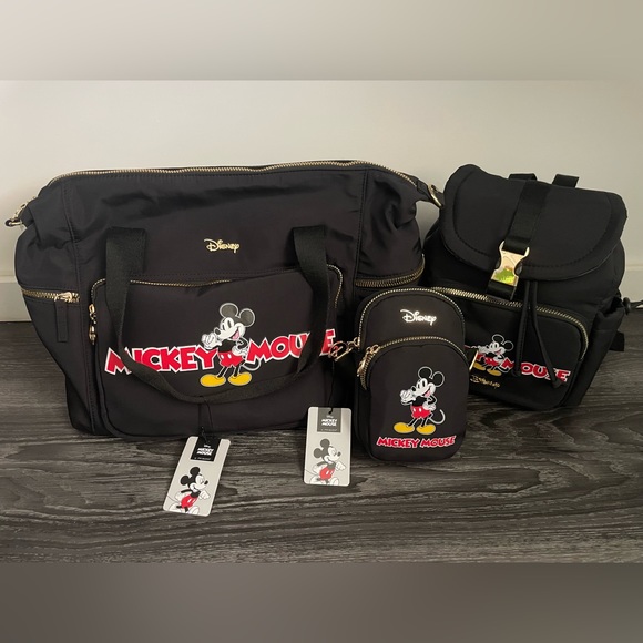 Disney | Bags | Nwt Mickey Weekender Bag Mickey Phone Crossbody Bag And ...